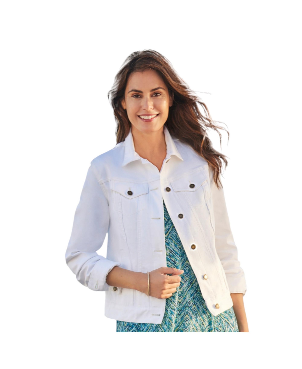 Click here for Woman Within Womens Within Stretch Denim Jean Jack... prices