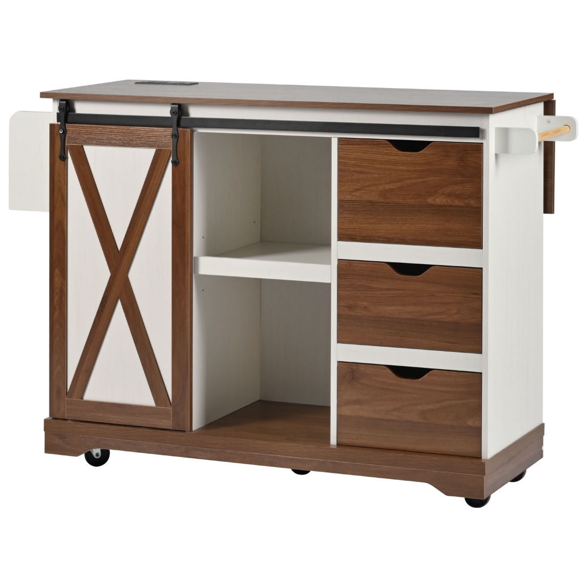 Click here for Casainc 55.5" Kitchen Storage Island With Dro... prices