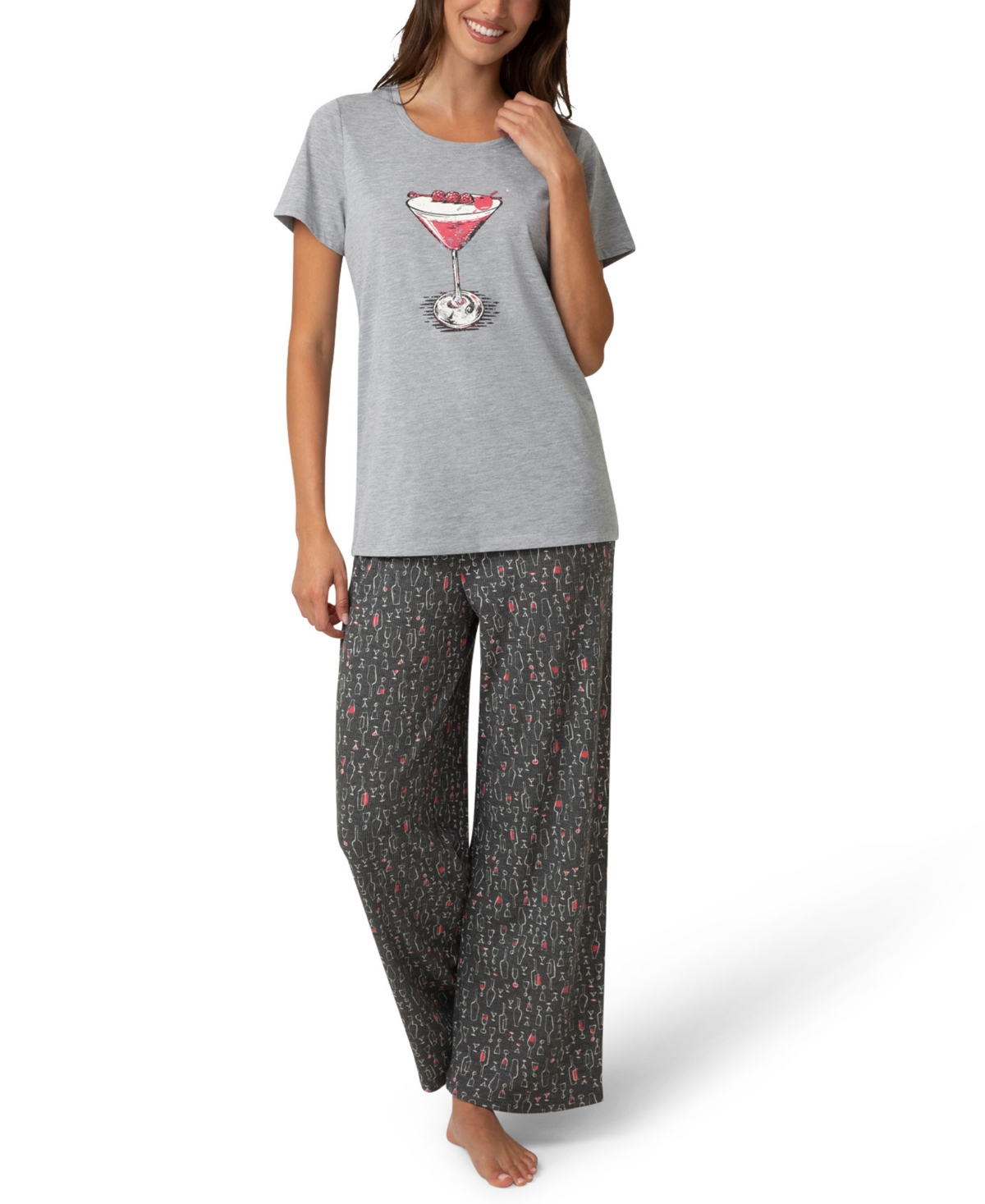 Click here for Hue Womens 2-Piece Embellished Short Sleeve Pajama... prices