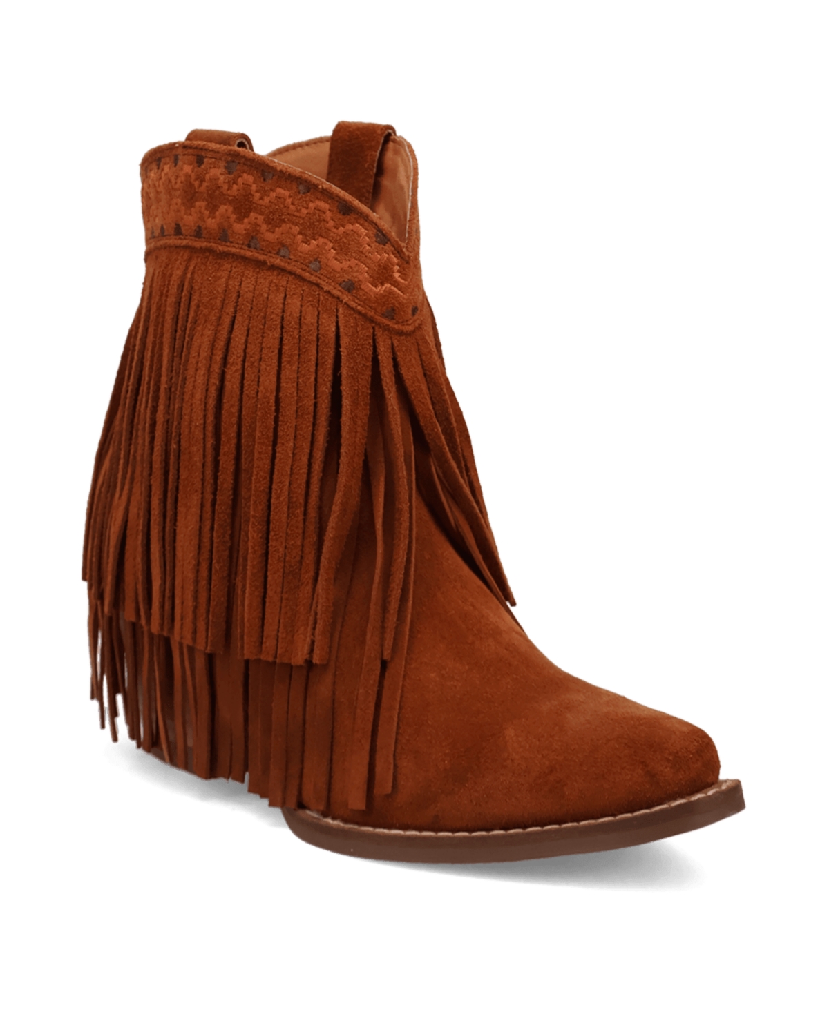 Click here for Dingo Womens Tapadero Suede Bootie - Brown prices