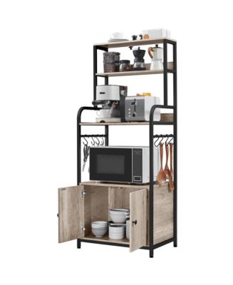 Yaheetech Metal Multilayered Gray Microwave Stand - Macy's