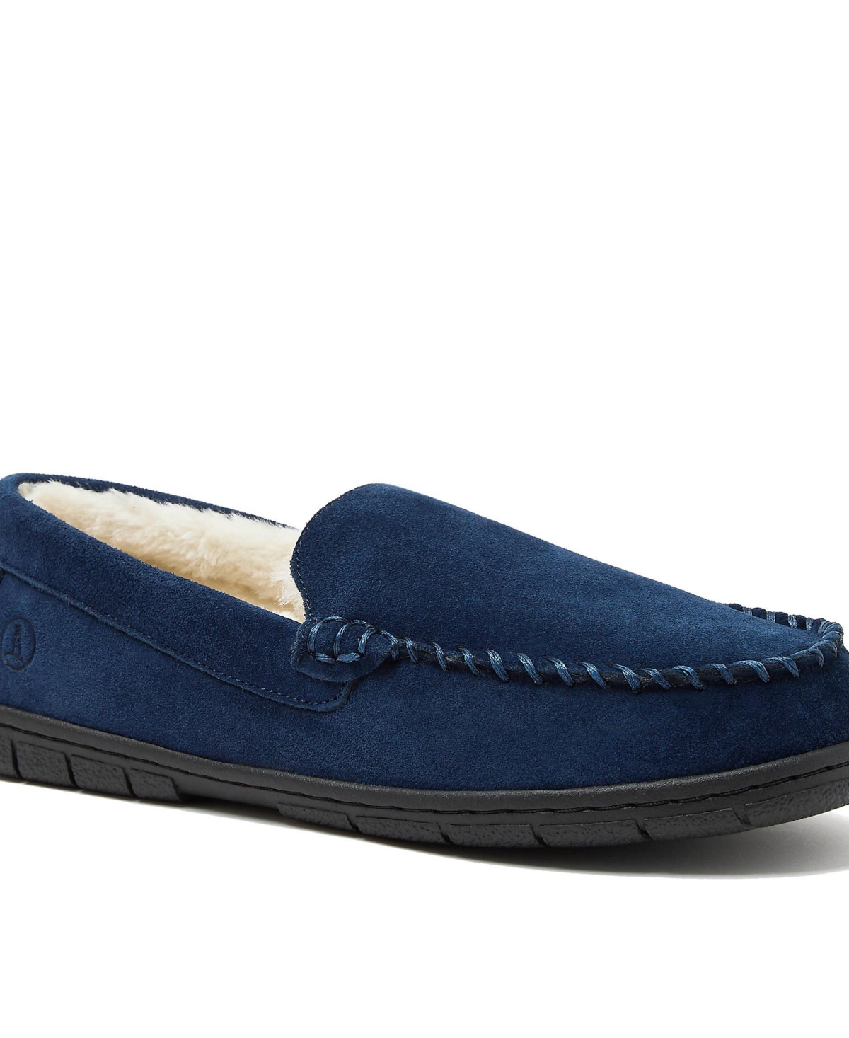 Click here for Lands End Mens Wide Width Fuzzy Lined Suede Moccas... prices