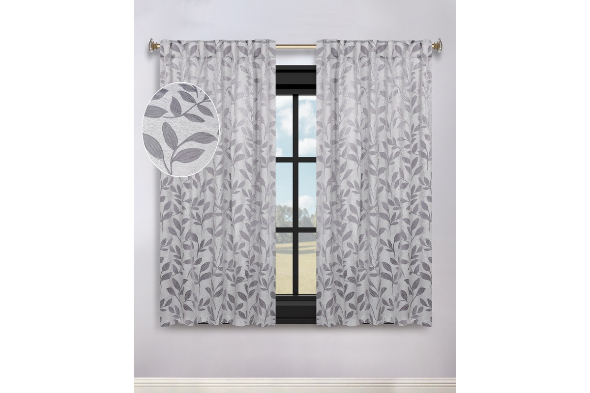 Click here for Superior Modern Leaves Room Darkening Grommet Top... prices