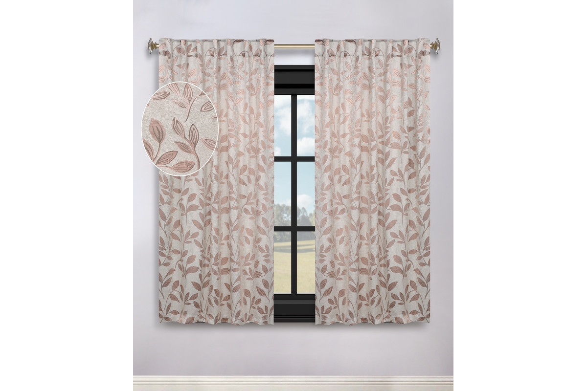 Click here for Superior Modern Leaves Room Darkening Grommet Top... prices