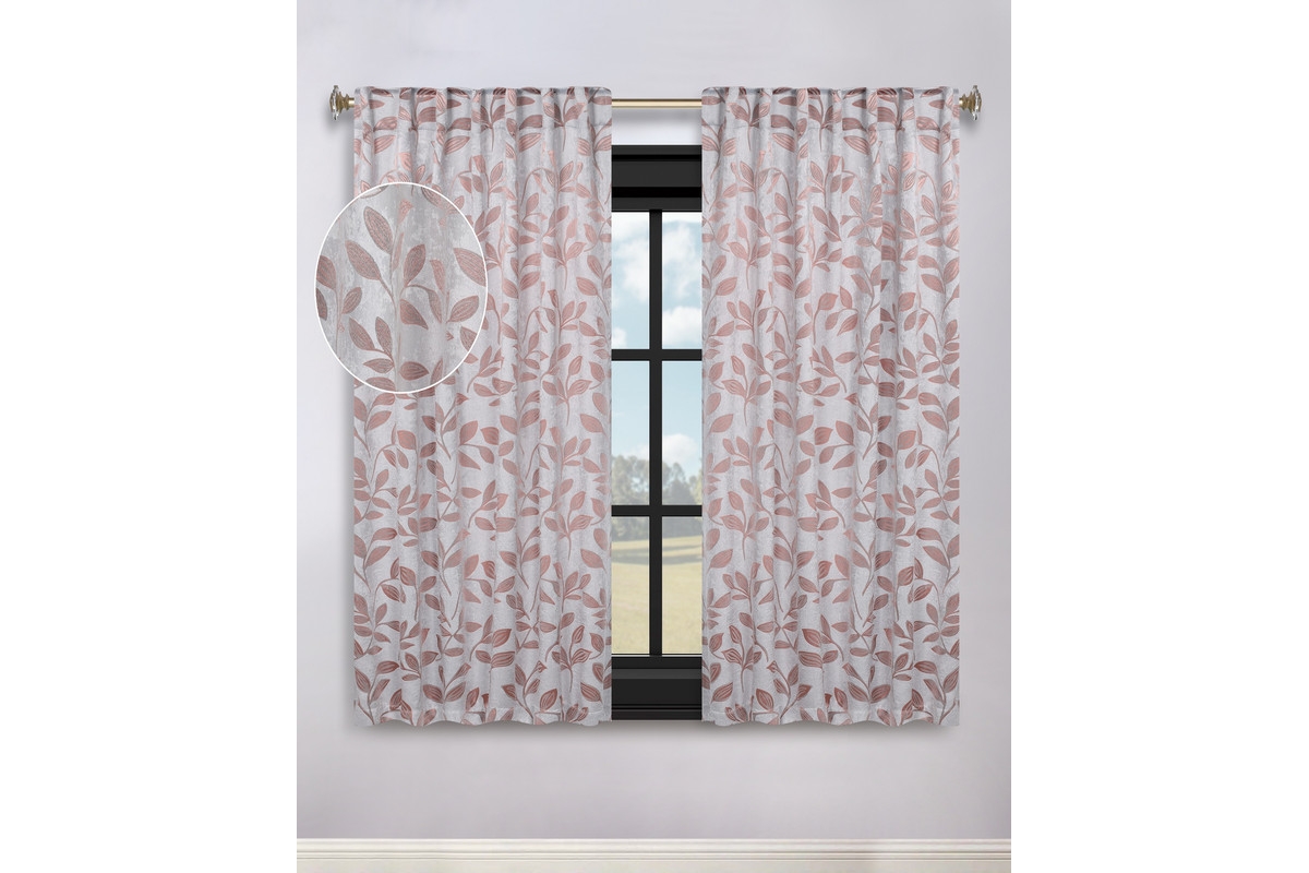 Click here for Superior Modern Leaves Room Darkening Grommet Top... prices