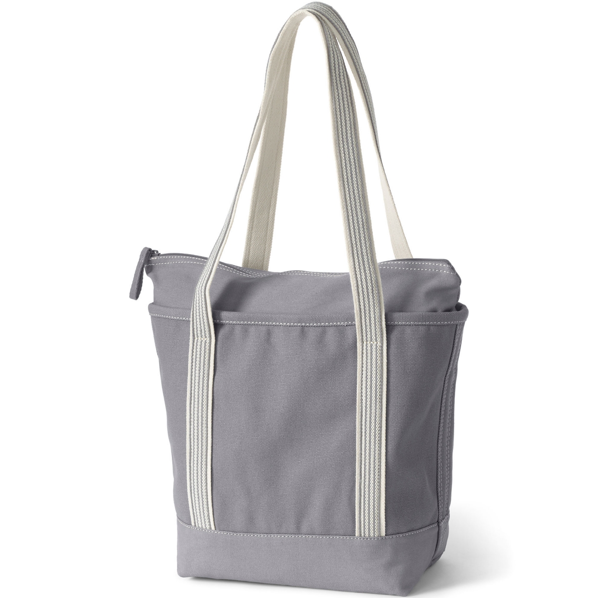 Click here for Lands End Medium Solid Color 5 Pocket Zip Top Long... prices