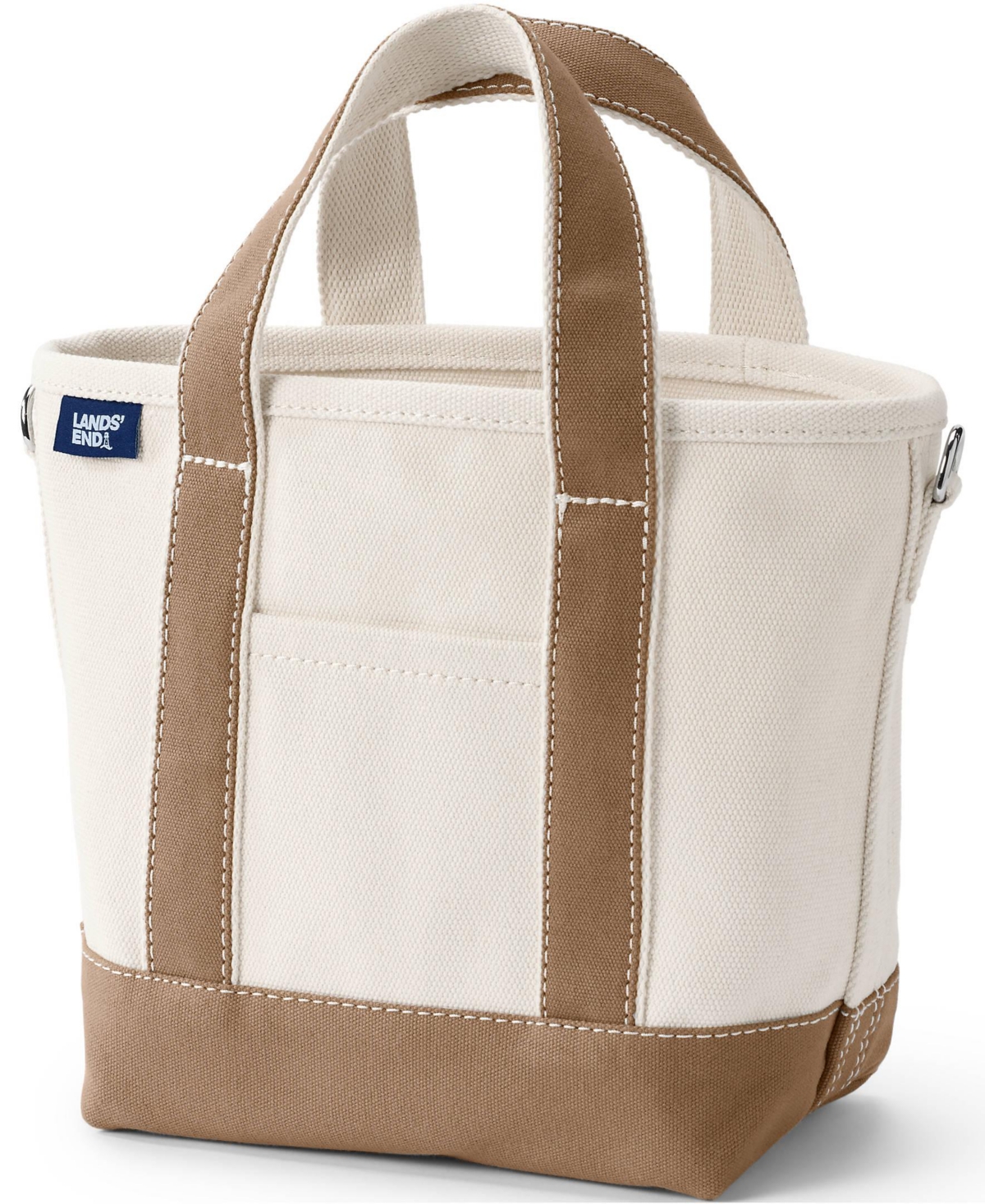 Click here for Lands End Small 3 Pocket Open Top Canvas Tote Bag... prices