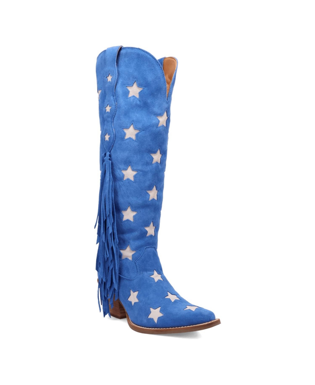 Click here for Dingo Womens Super Star Suede Boot - Blue prices