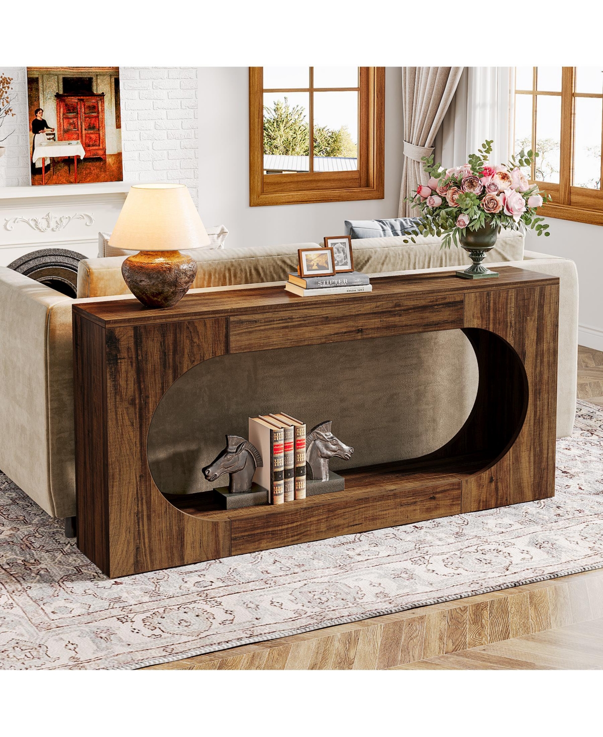Click here for Tribesigns Console Table  63-Inch Narrow Sofa Entr... prices