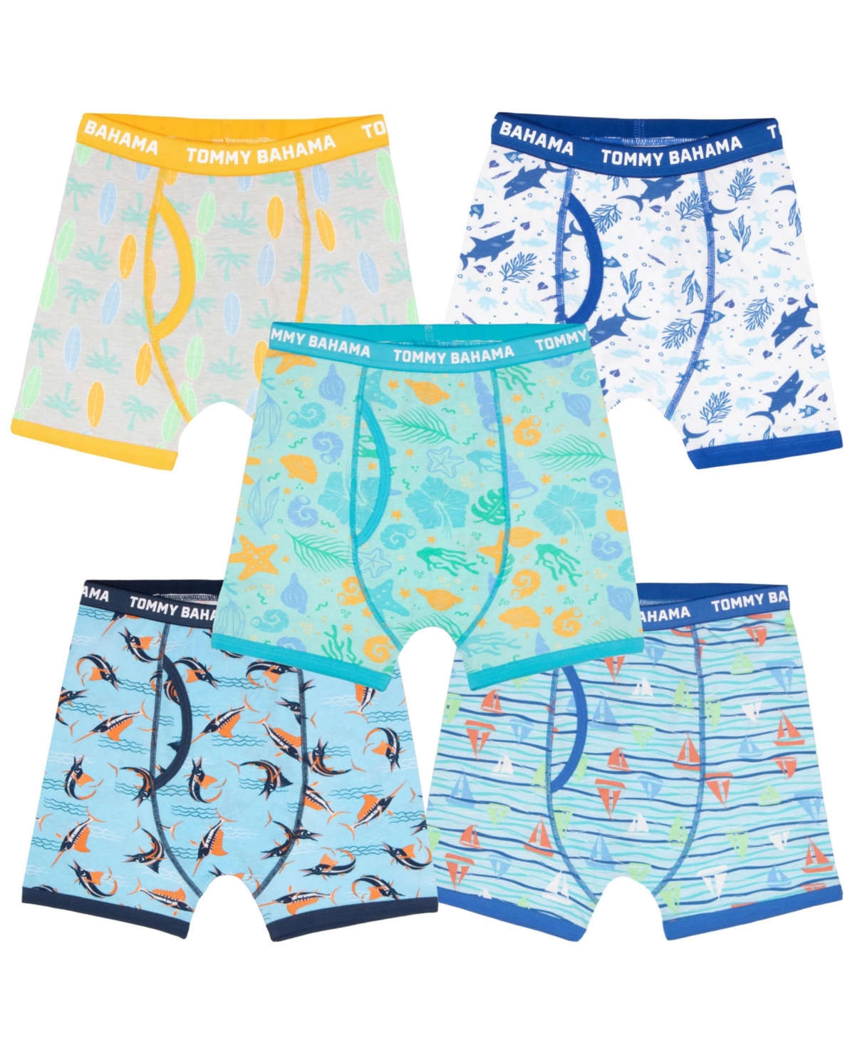 Click here for Tommy Bahama Boys 5-Pack Cotton Boxer Briefs Under... prices