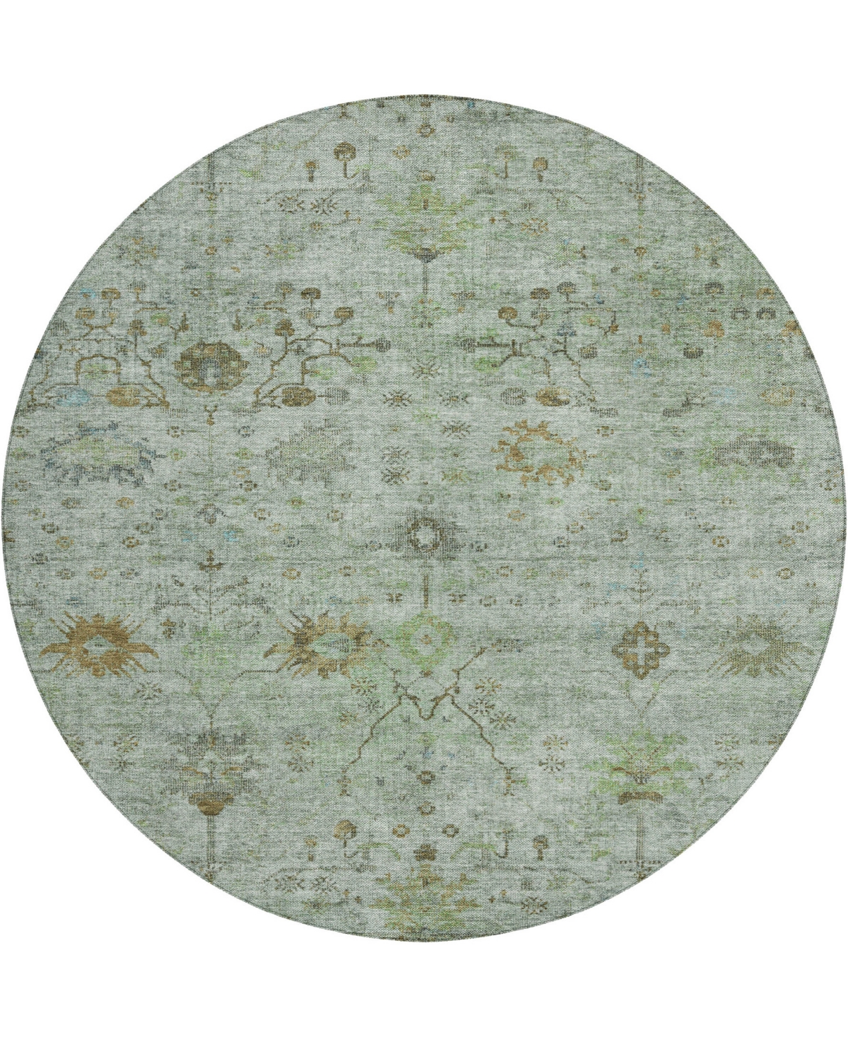Click here for Dalyn Solace SL4 8x8 Round Area Rug - Mint  Grass prices