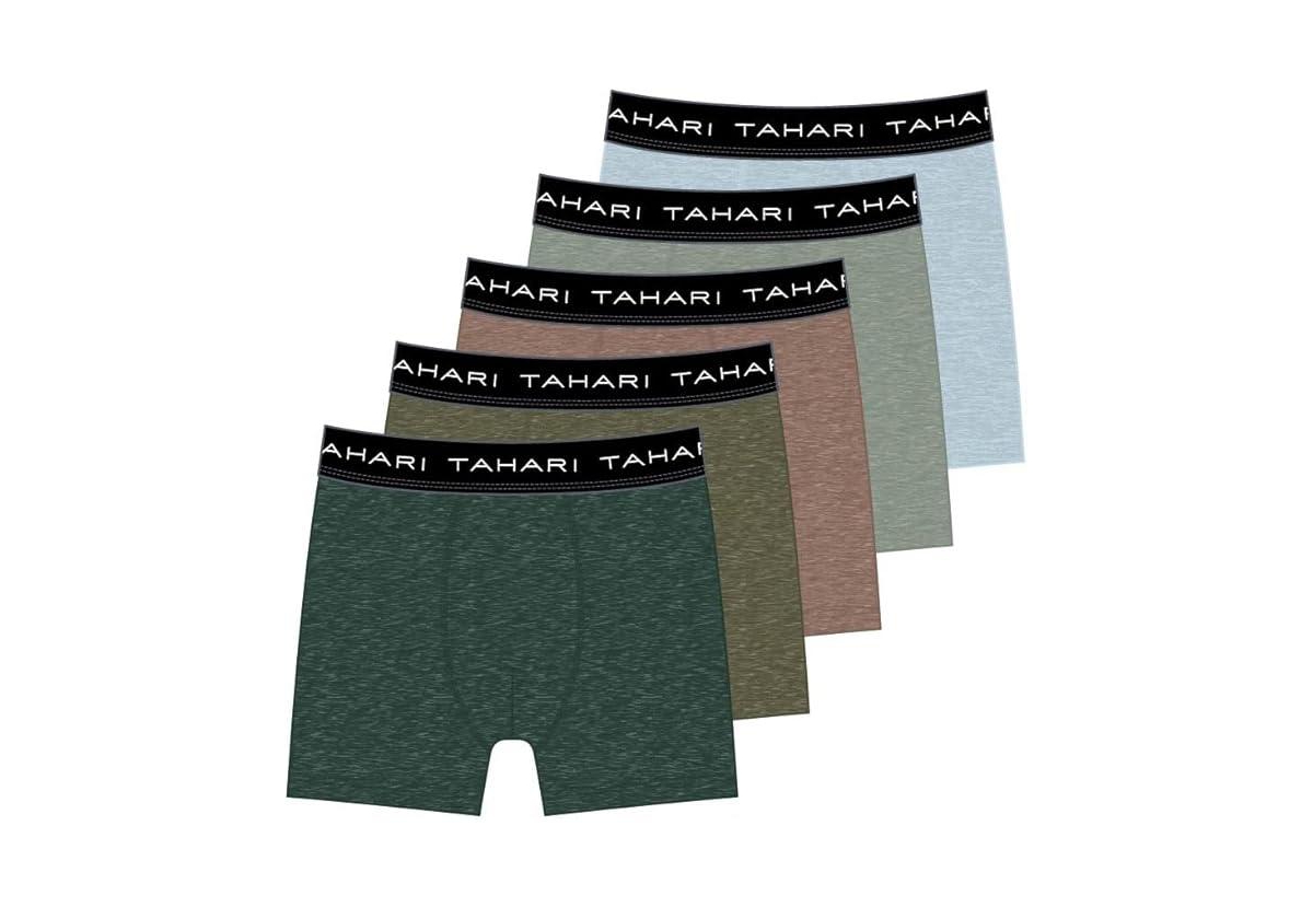 Click here for Tahari Boys 5-Pack Solid Color Cotton Boxer Briefs... prices