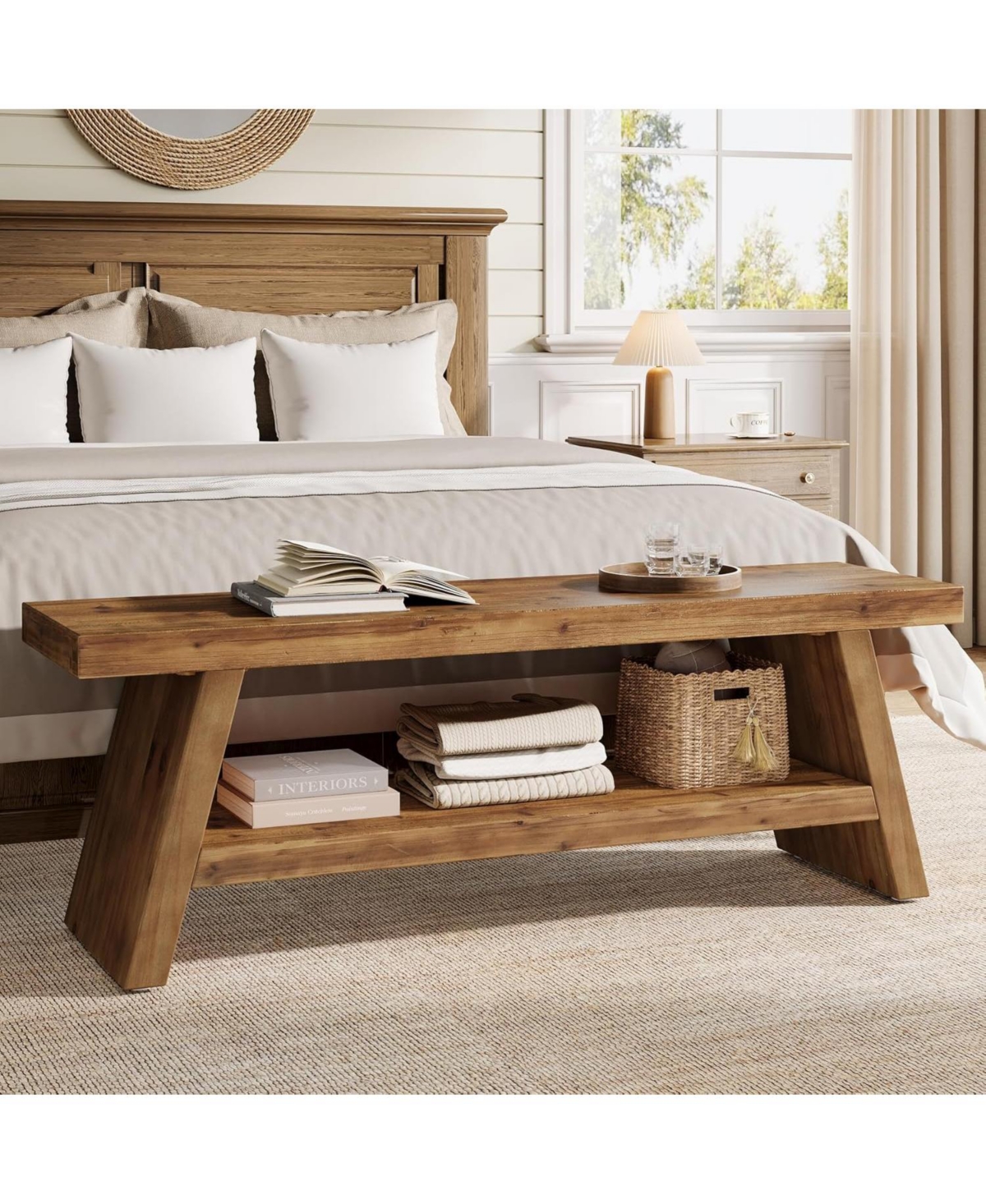 Click here for Tribesigns 2-Tier Entryway Bench  Hallway Foyer So... prices