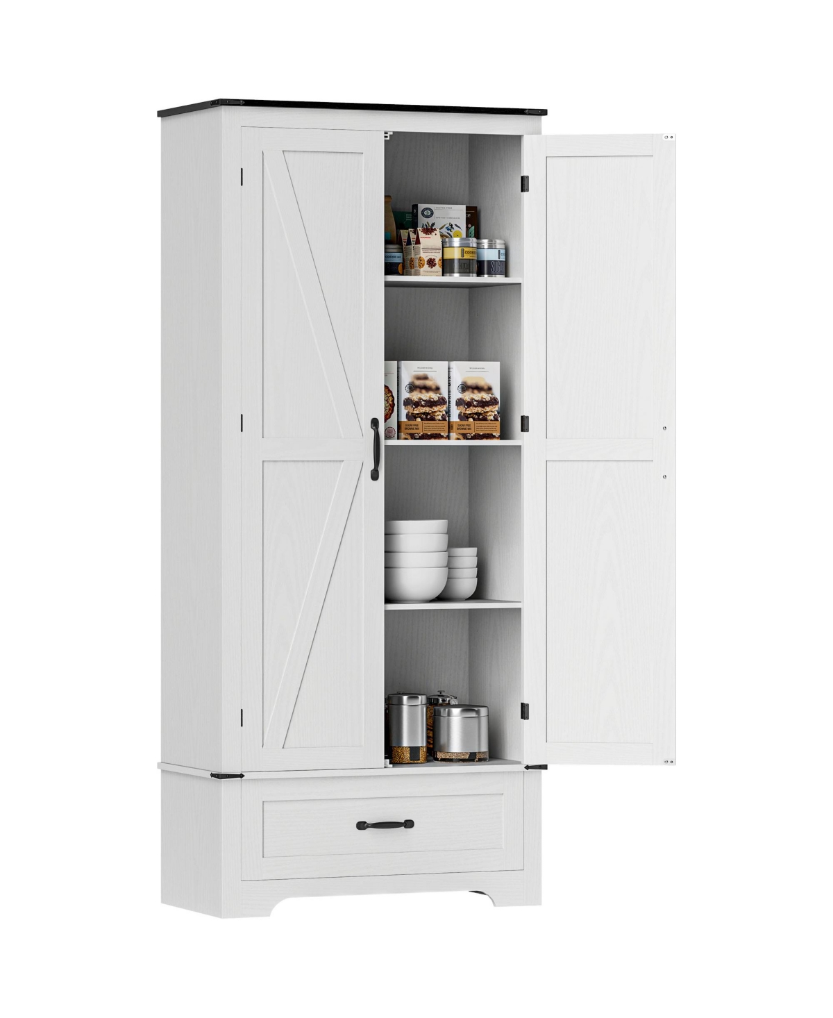 Click here for Homcom 72" Farmhouse Pantry Cabinet  Kitchen... prices