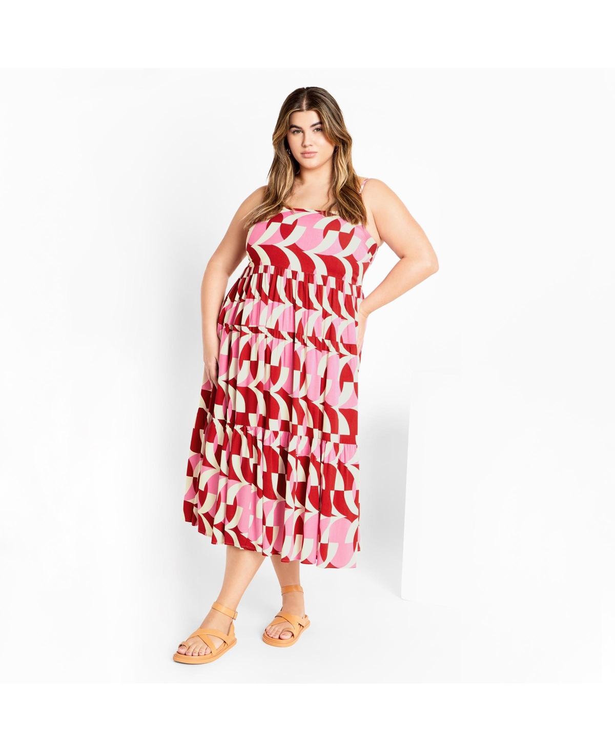 Click here for City Chic Plus Size Mystic Print Dress - Print prices