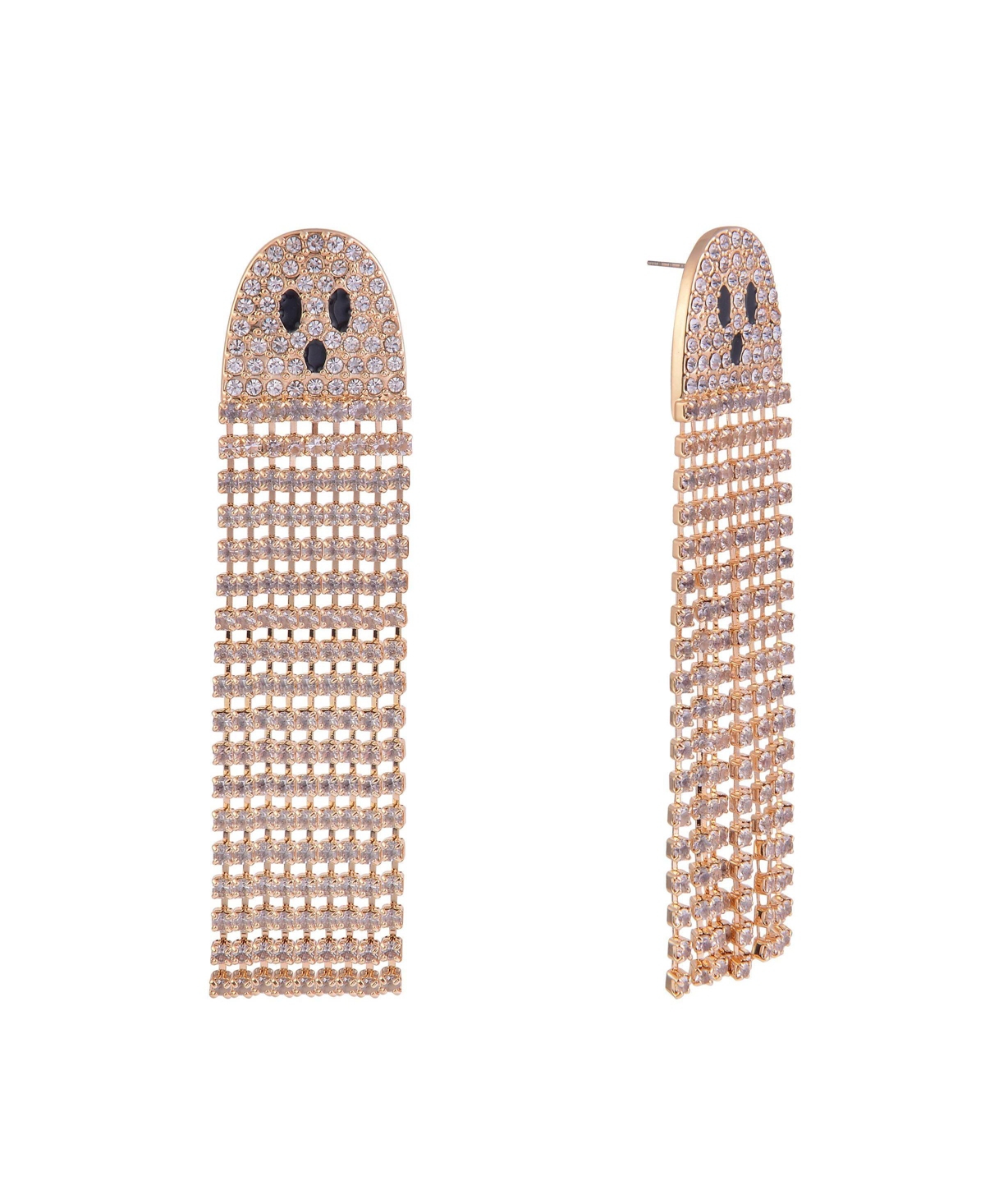 Click here for Hallmark Clear Stone Ghost Earrings - Gold prices