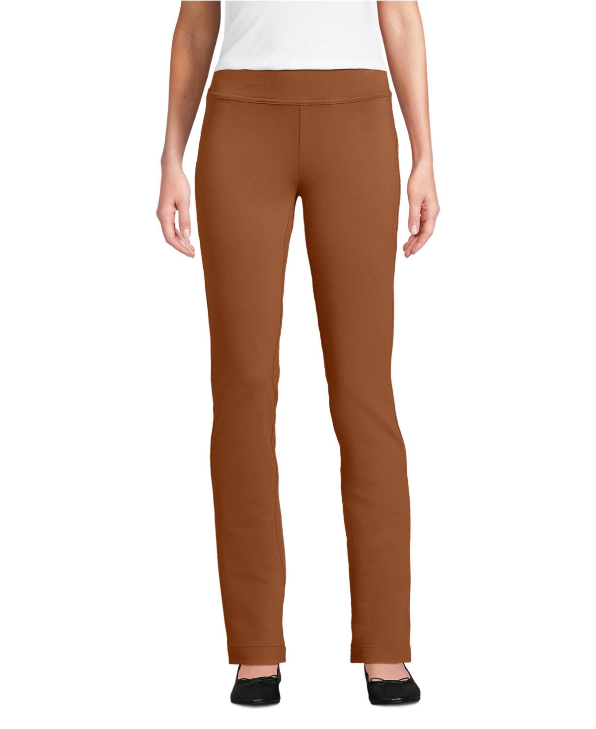 Click here for Lands End Womens Starfish Mid Rise Slim Leg Pants... prices