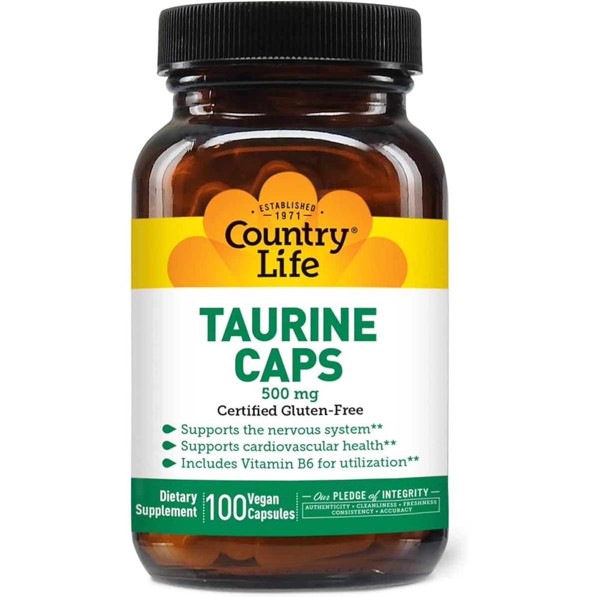 Click here for Country Life Taurine with B-6  500 Mg  100 Caps prices