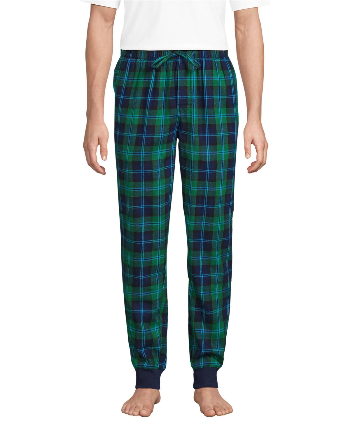 Click here for Lands End Big & Tall Flannel Jogger Pajama Pants -... prices