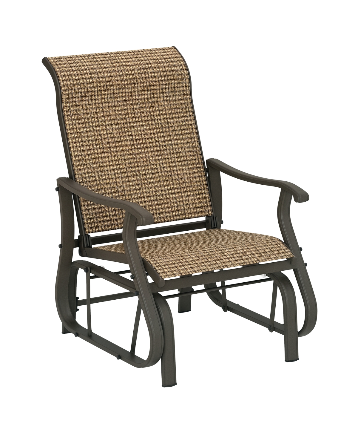 Click here for Outsunny Outdoor Glider Chair  Steel Rocking Chair... prices