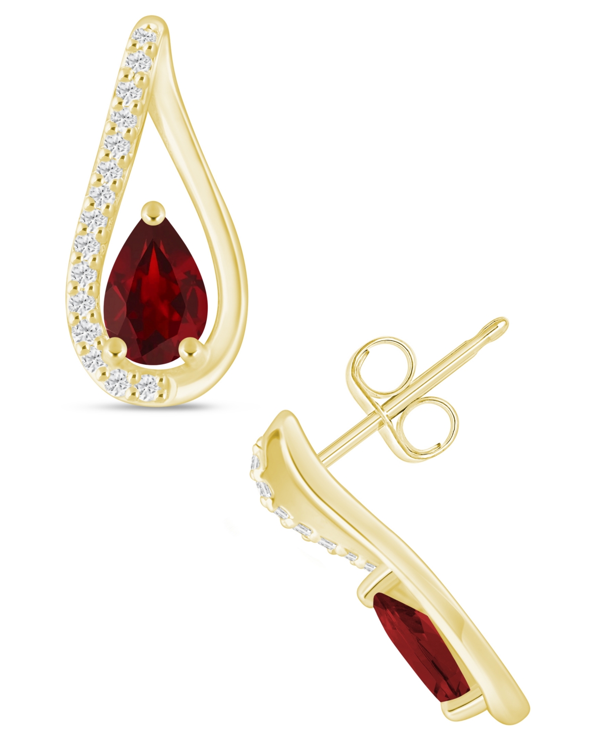 Click here for Macys Gemstone and Diamond Earrings (1/6 ct. t.w.)... prices