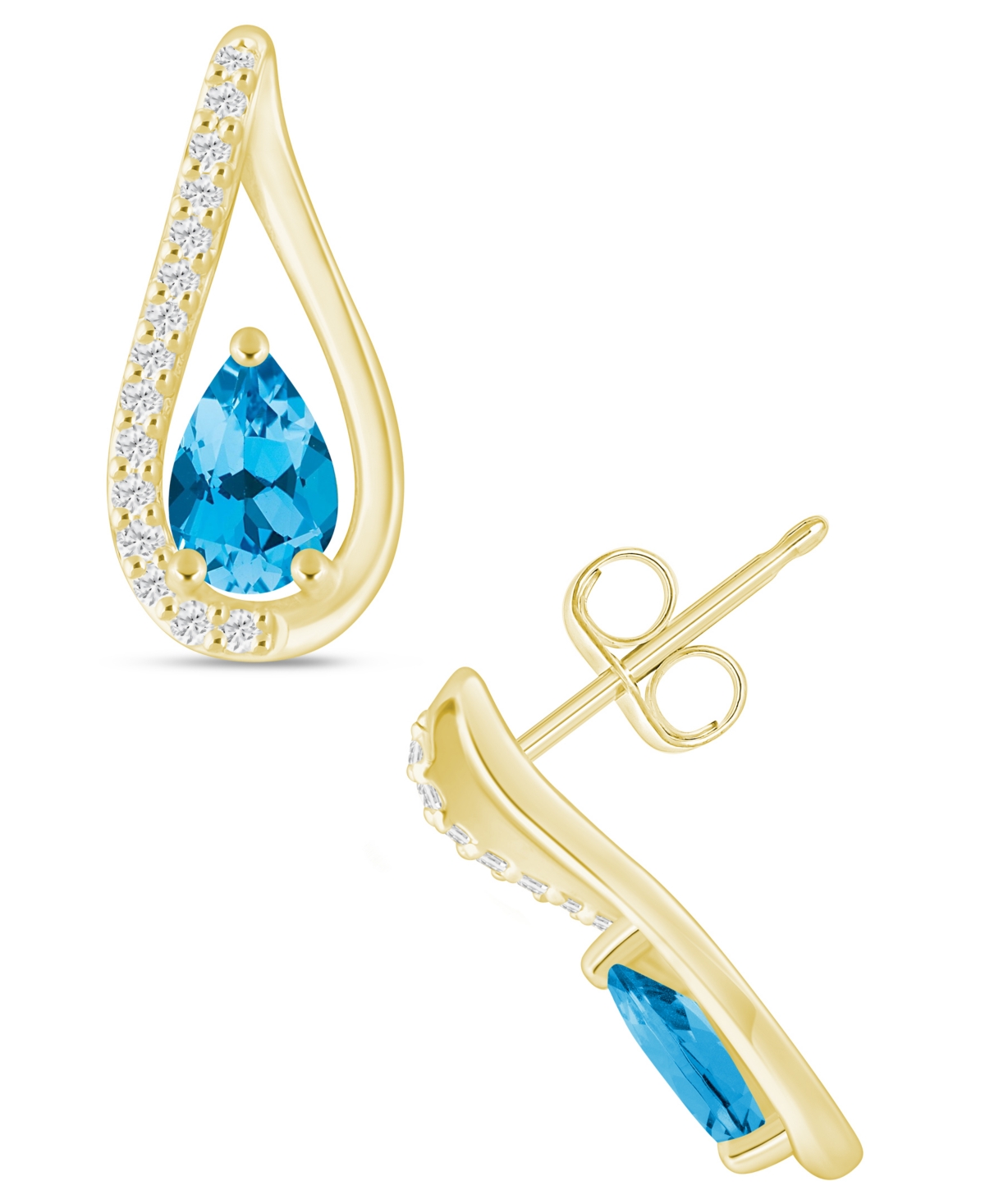 Click here for Macys Gemstone and Diamond Earrings (1/6 ct. t.w.)... prices