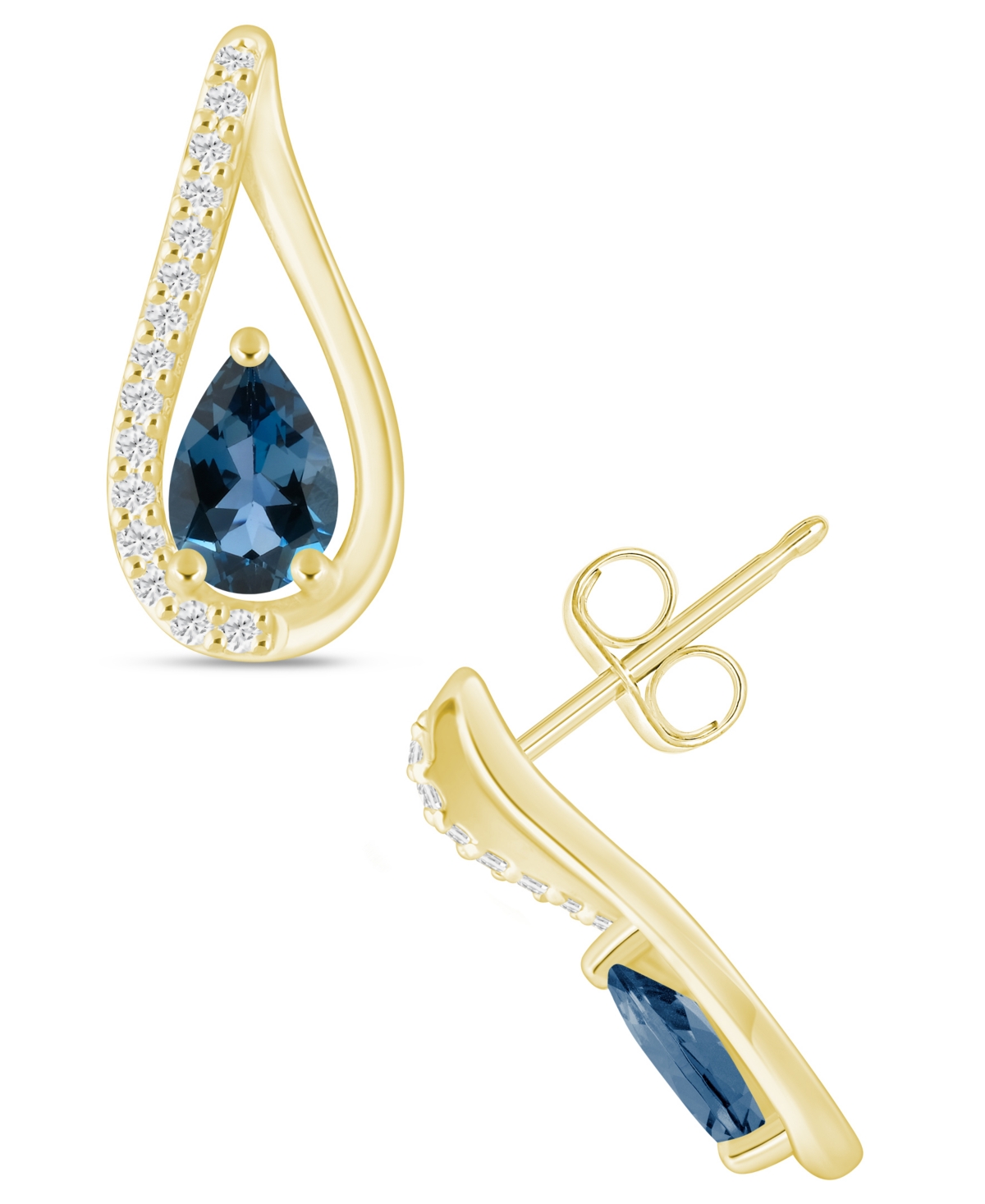 Click here for Macys Gemstone and Diamond Earrings (1/6 ct. t.w.)... prices