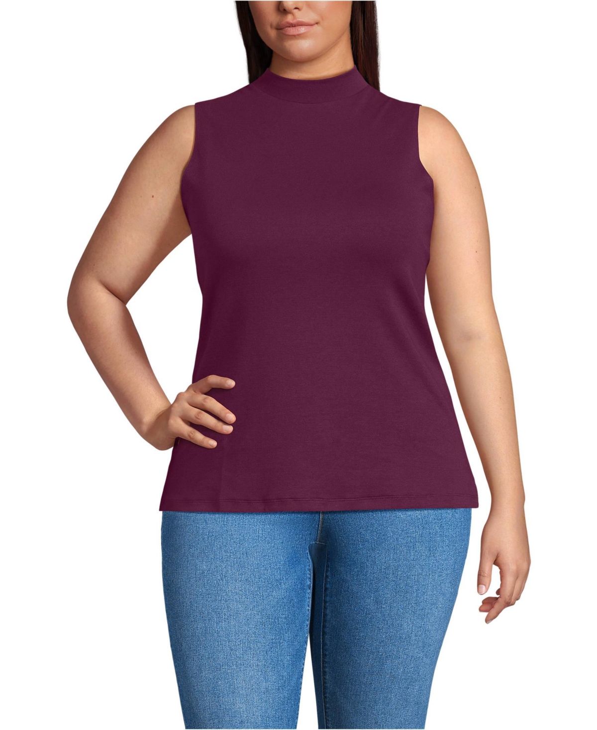 Click here for Lands End Plus Size Sleeveless Polished Essentials... prices