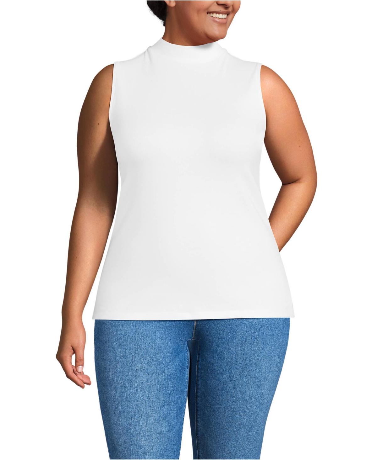 Click here for Lands End Plus Size Sleeveless Polished Essentials... prices