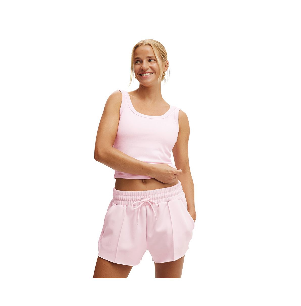 Click here for Cotton On Womens Active Rib Tank - Cherry dream prices