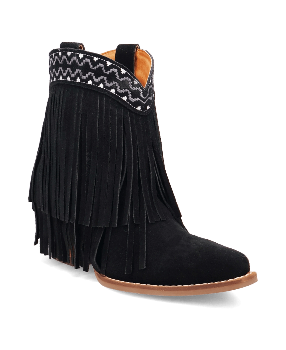 Click here for Dingo Womens Tapadero Suede Bootie - Black prices