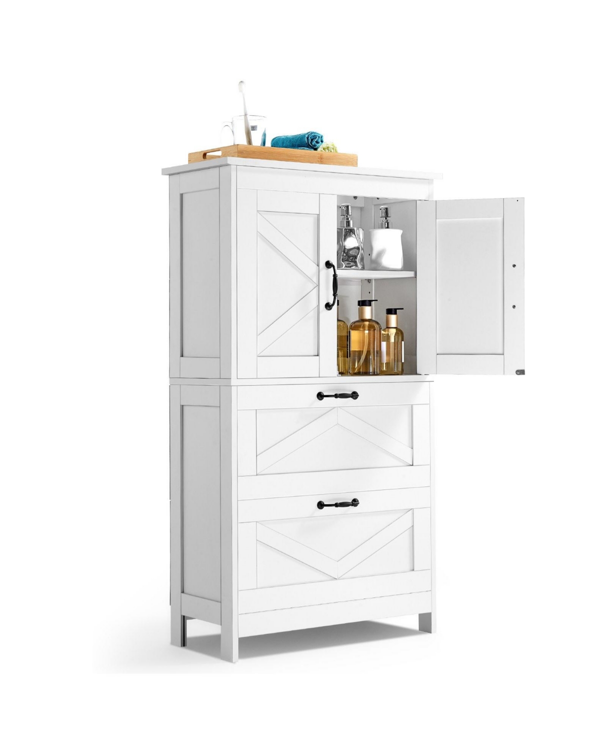 Click here for Slickblue Freestanding Wooden Cabinet with 2 Doors... prices