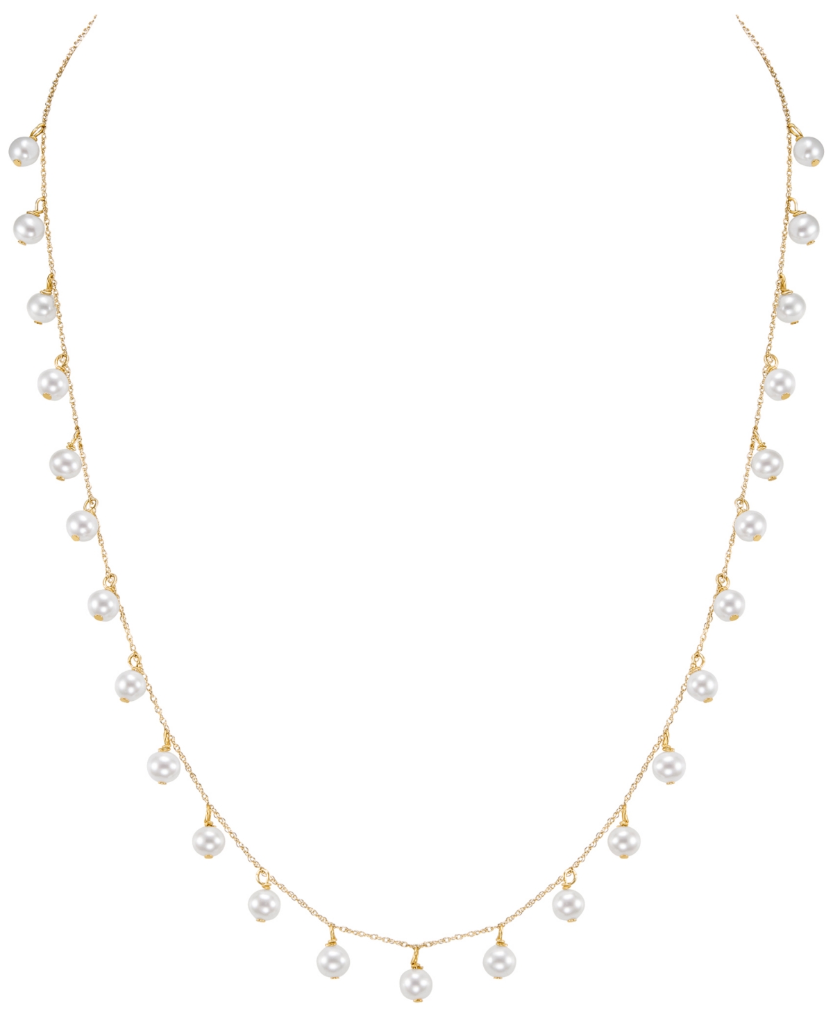Click here for Macys Cultured Freshwater Pearl Necklace (4-4.5mm)... prices