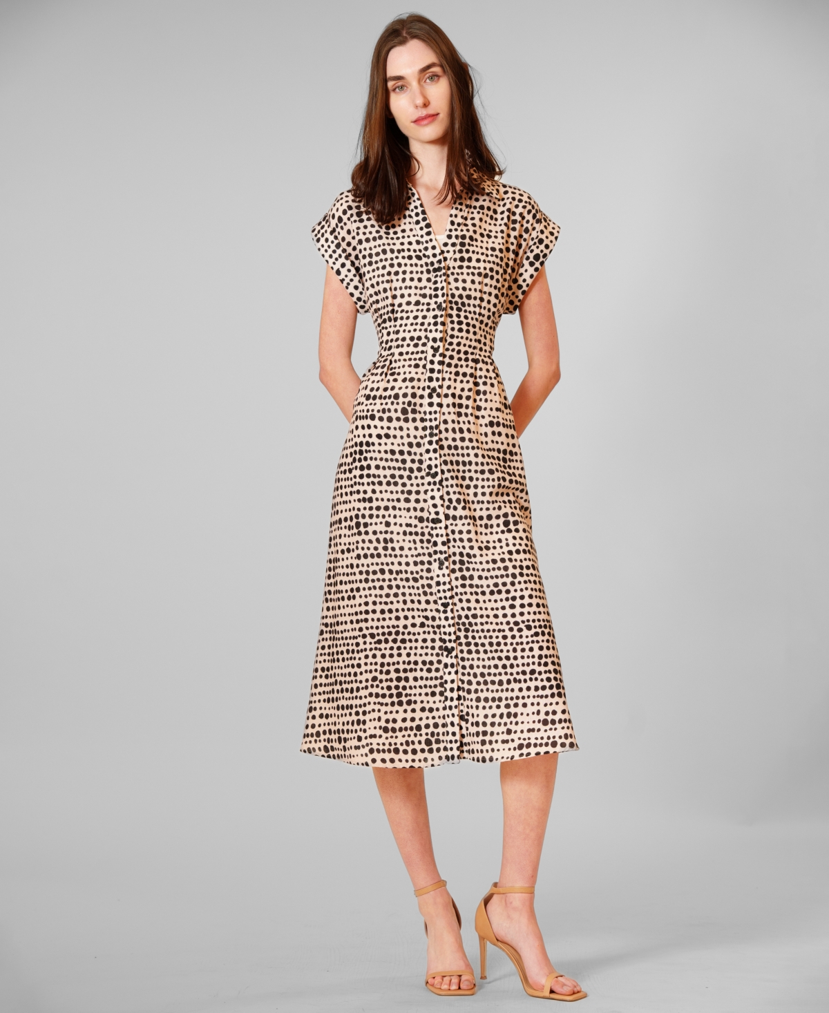 Click here for julia jordan Womens Short-Sleeve V-Neck Midi Dress... prices