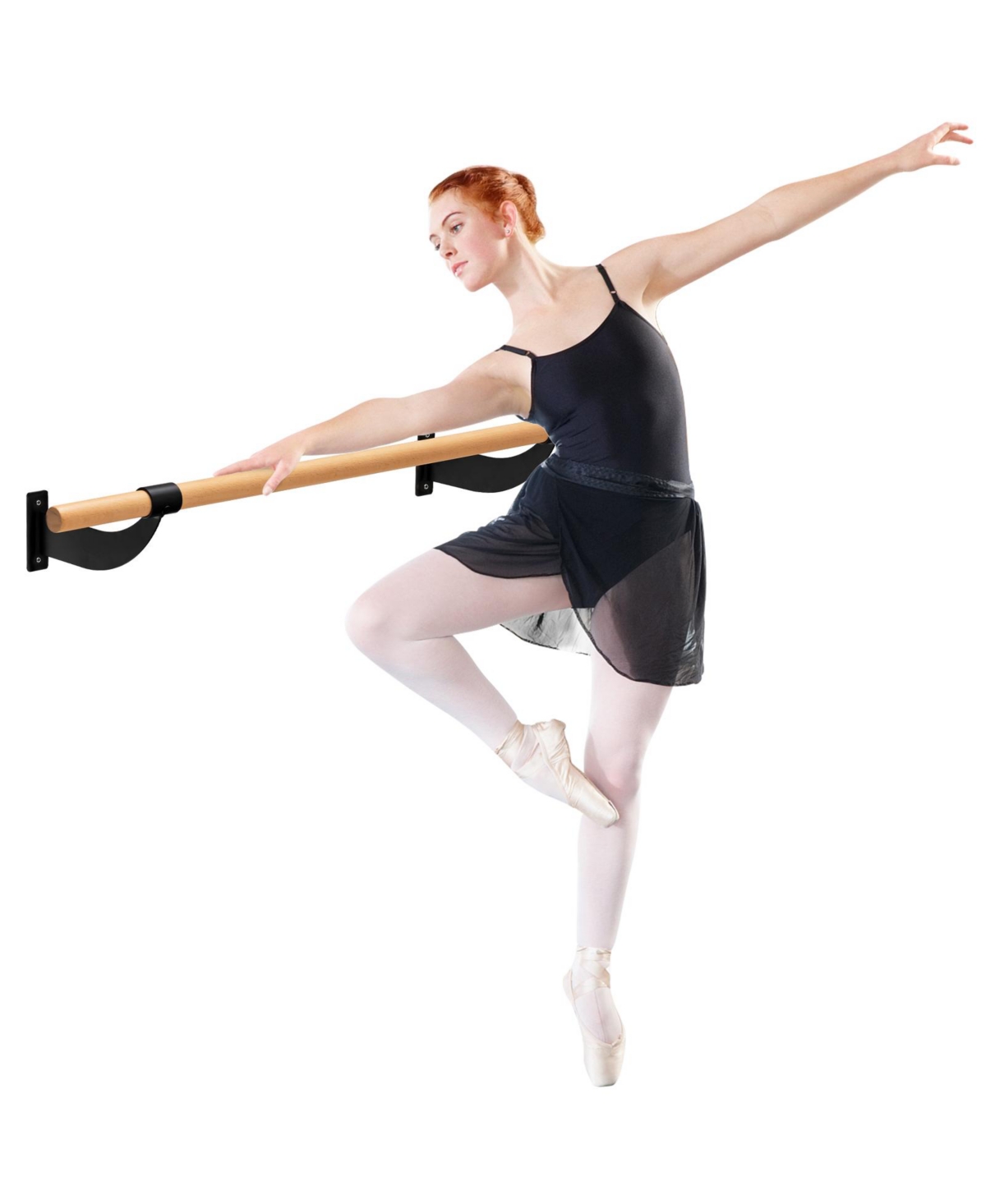 Click here for Skonyon 4 Feet Wall-Mounted Ballet Barre for Yoga... prices