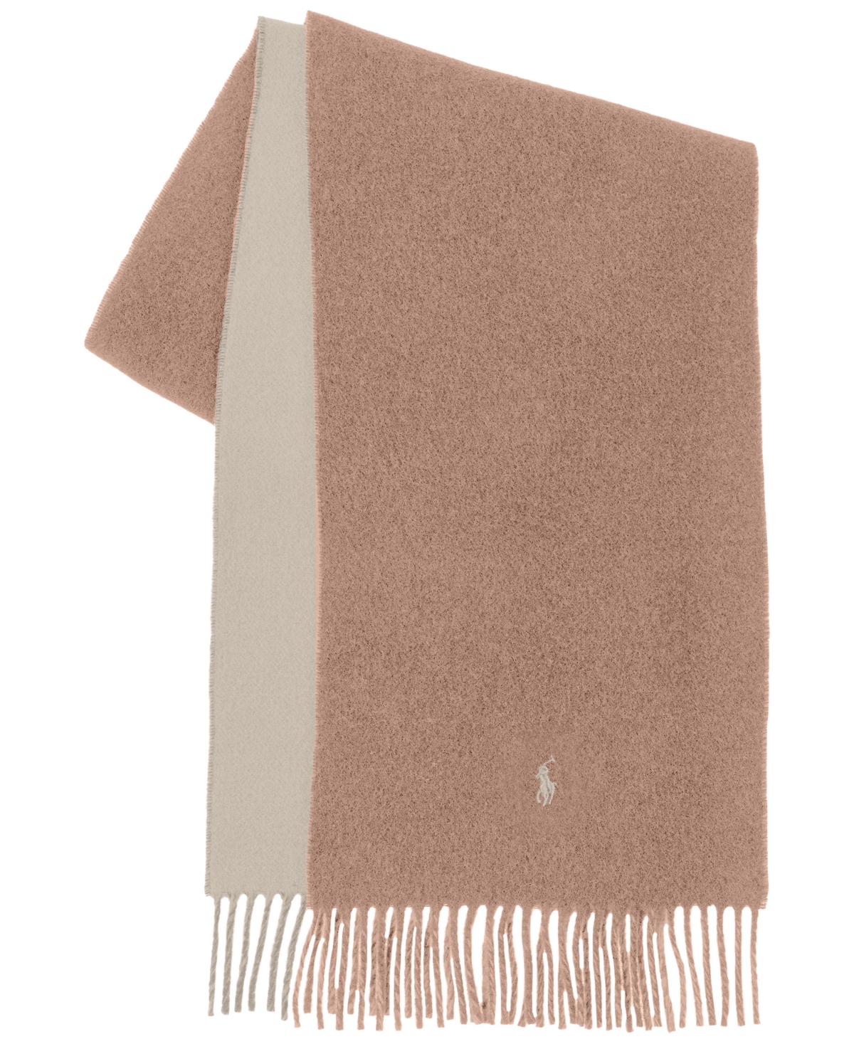 Click here for Polo Ralph Lauren Mens Reversible Wool Scarf - Tau... prices