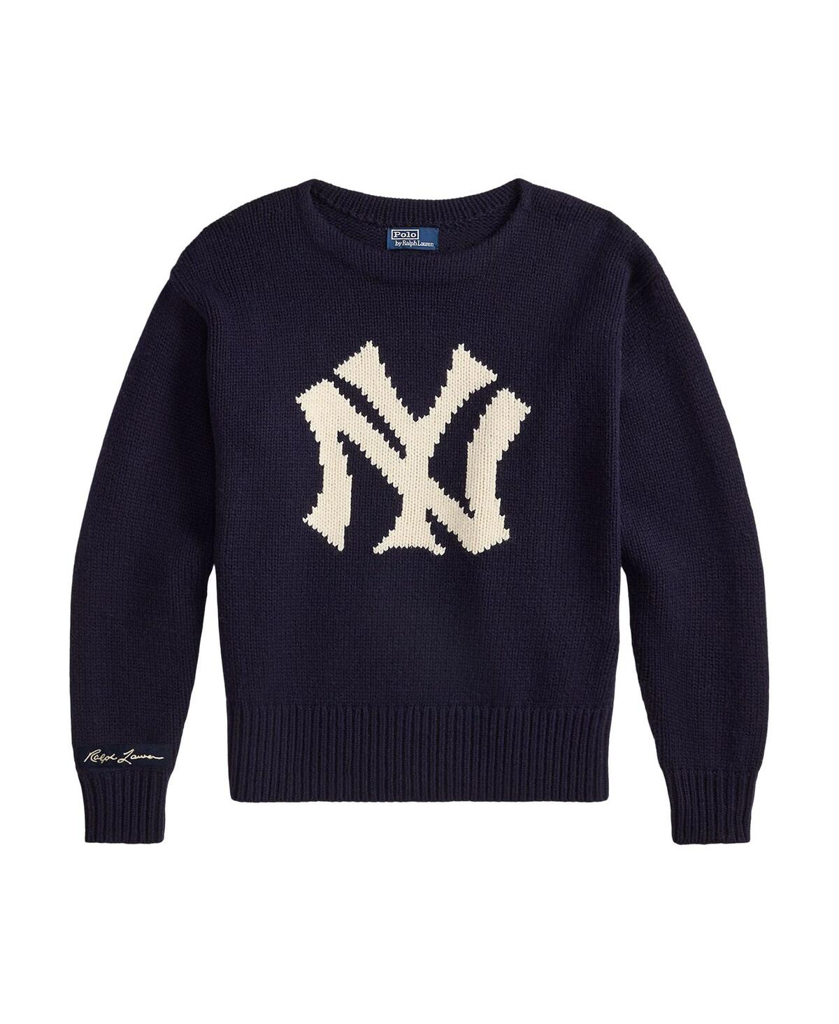 Click here for Polo Ralph Lauren Navy Yankees Logo Sweater - Navy prices