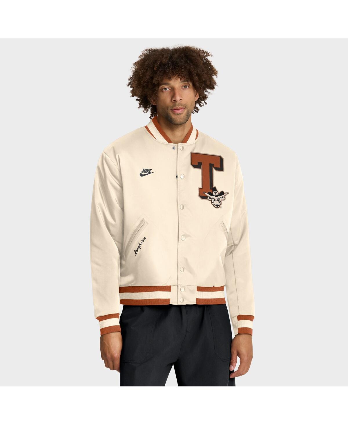 Click here for Nike Mens Tan Texas Longhorns Legacy Full-Snap Bom... prices