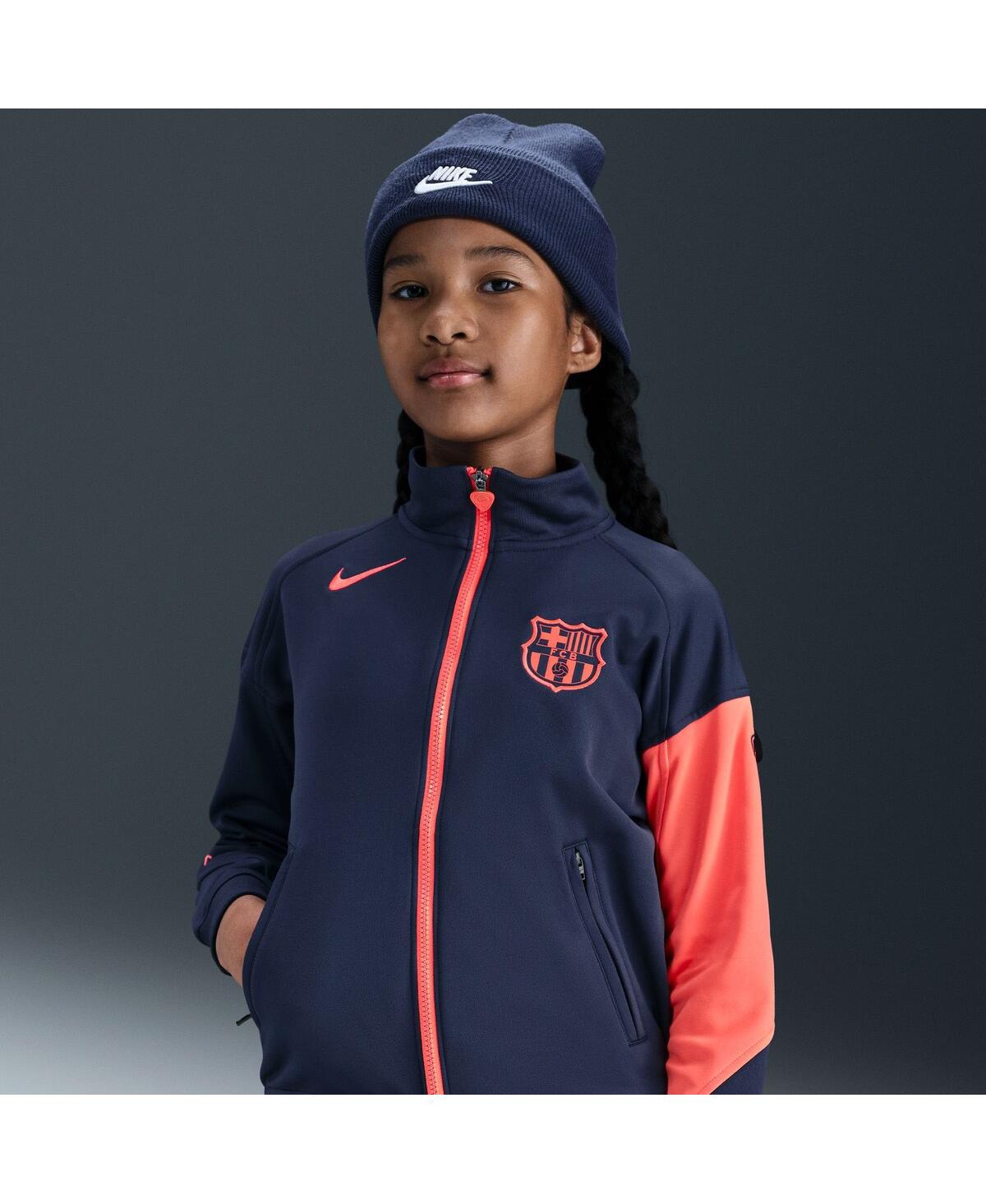 Click here for Nike Big Boys and Girls Navy Barcelona 2025/26 Thi... prices
