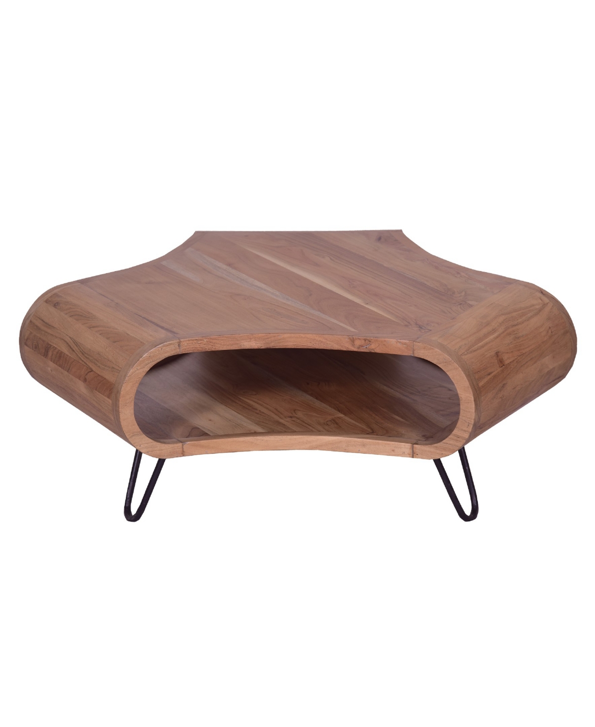 Click here for Benzara 37 Acacia Wood Handcrafted Coffee Table -... prices