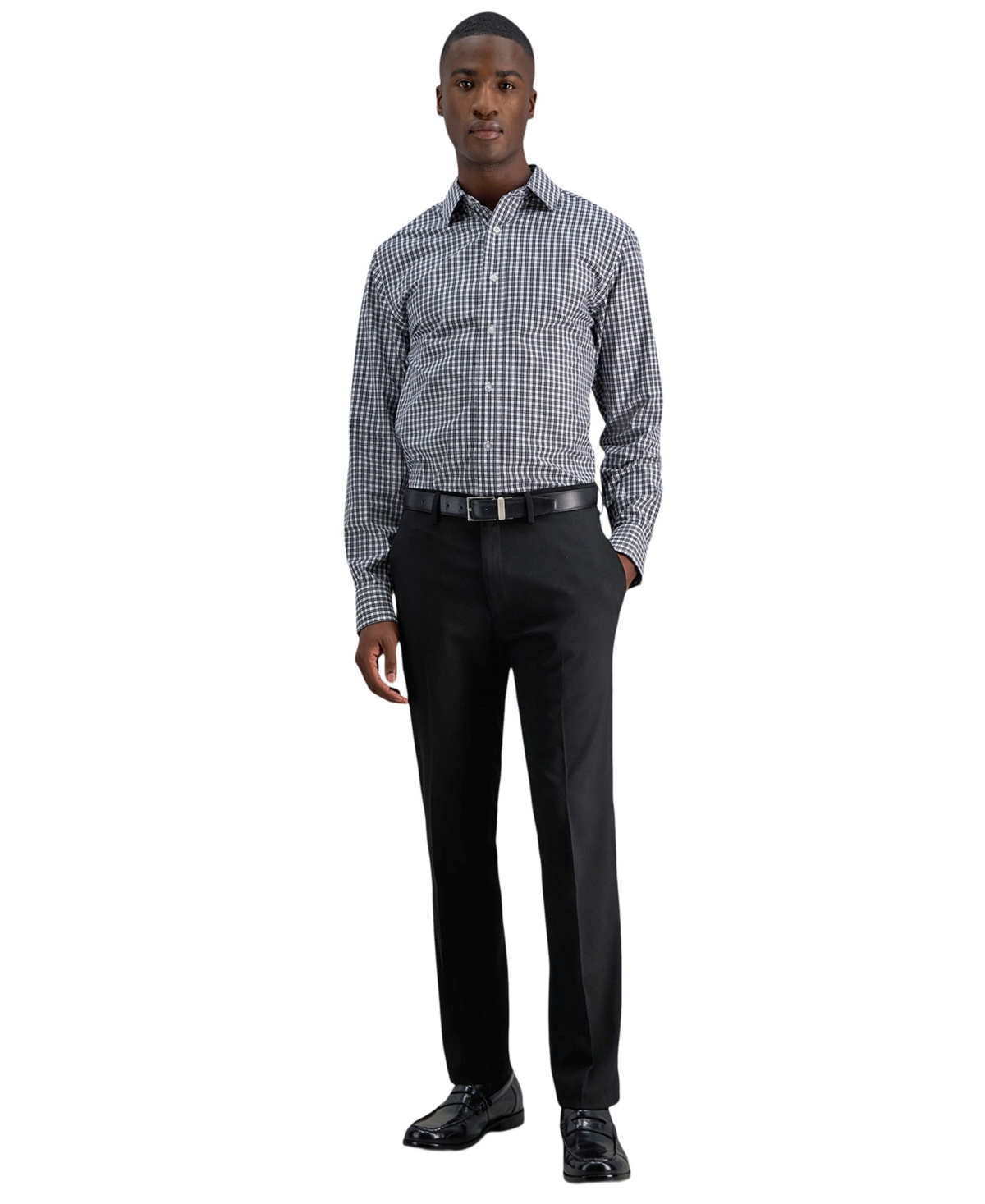 Click here for Kenneth Cole Reaction Mens Slim-Fit Stretch Dress... prices