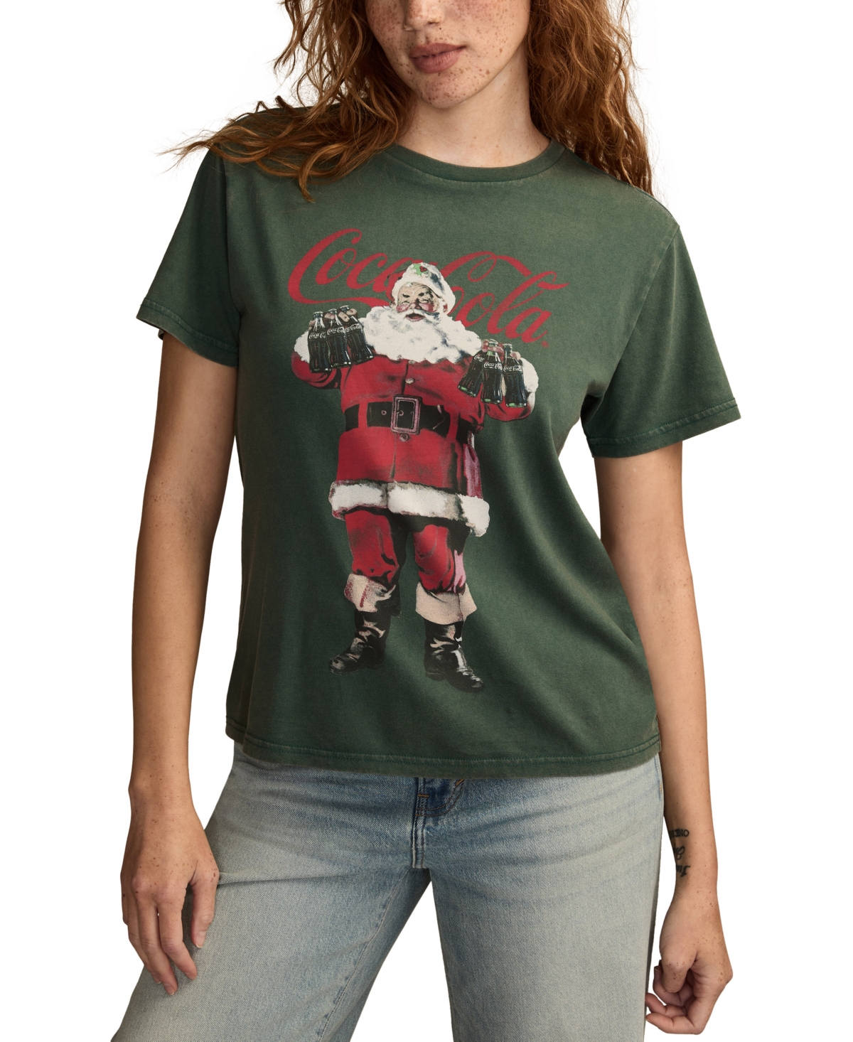 Click here for Lucky Brand Womens Claus Coke Classic Crewneck Top... prices