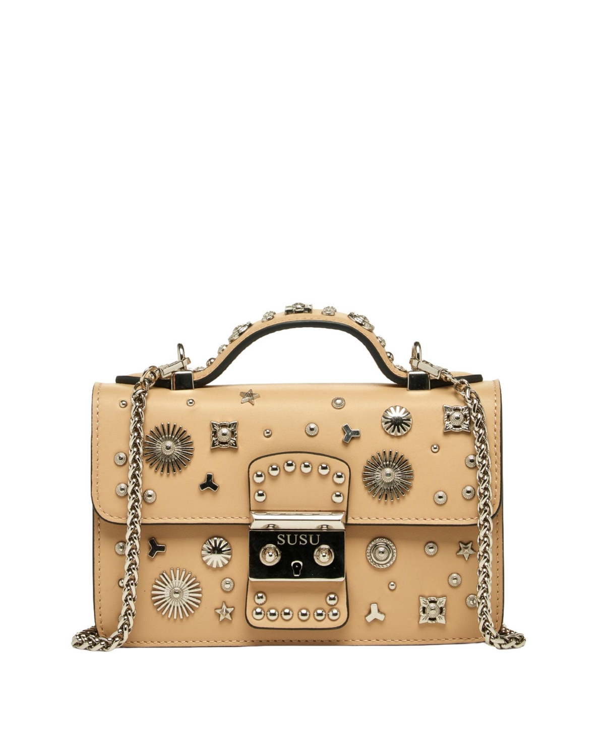 Click here for Susu Small Leather Crossbody Bag Studded Purse Top... prices