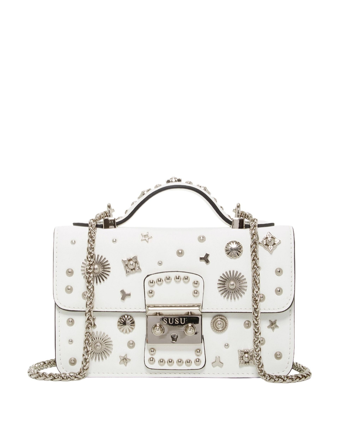 Click here for Susu Small Leather Crossbody Bag Studded Purse Top... prices