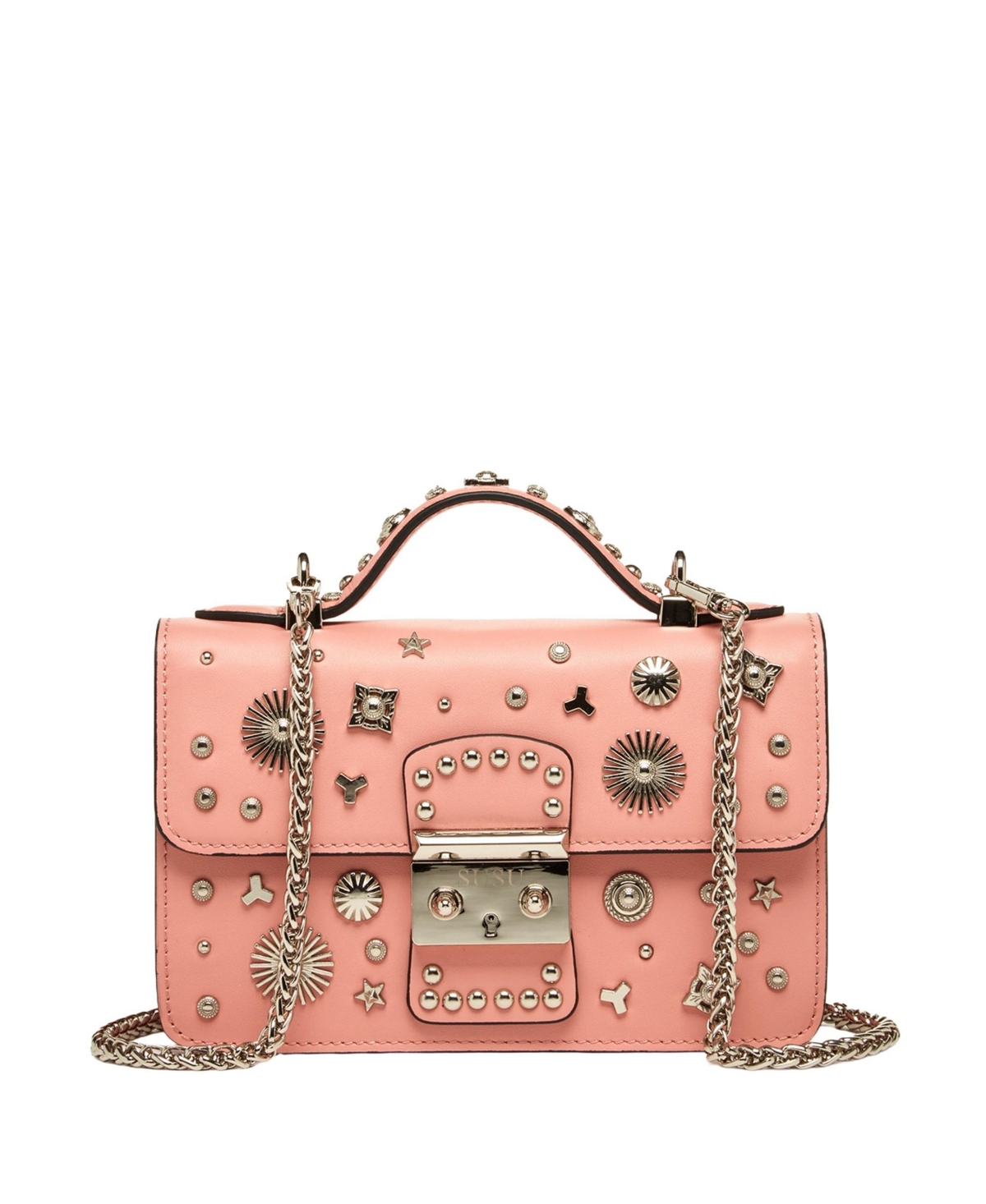 Click here for Susu Small Leather Crossbody Bag Studded Purse Top... prices