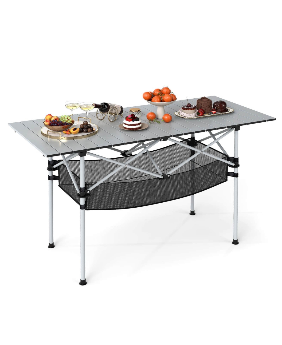 Click here for Costway Patio Folding Camping Table with Aluminum... prices
