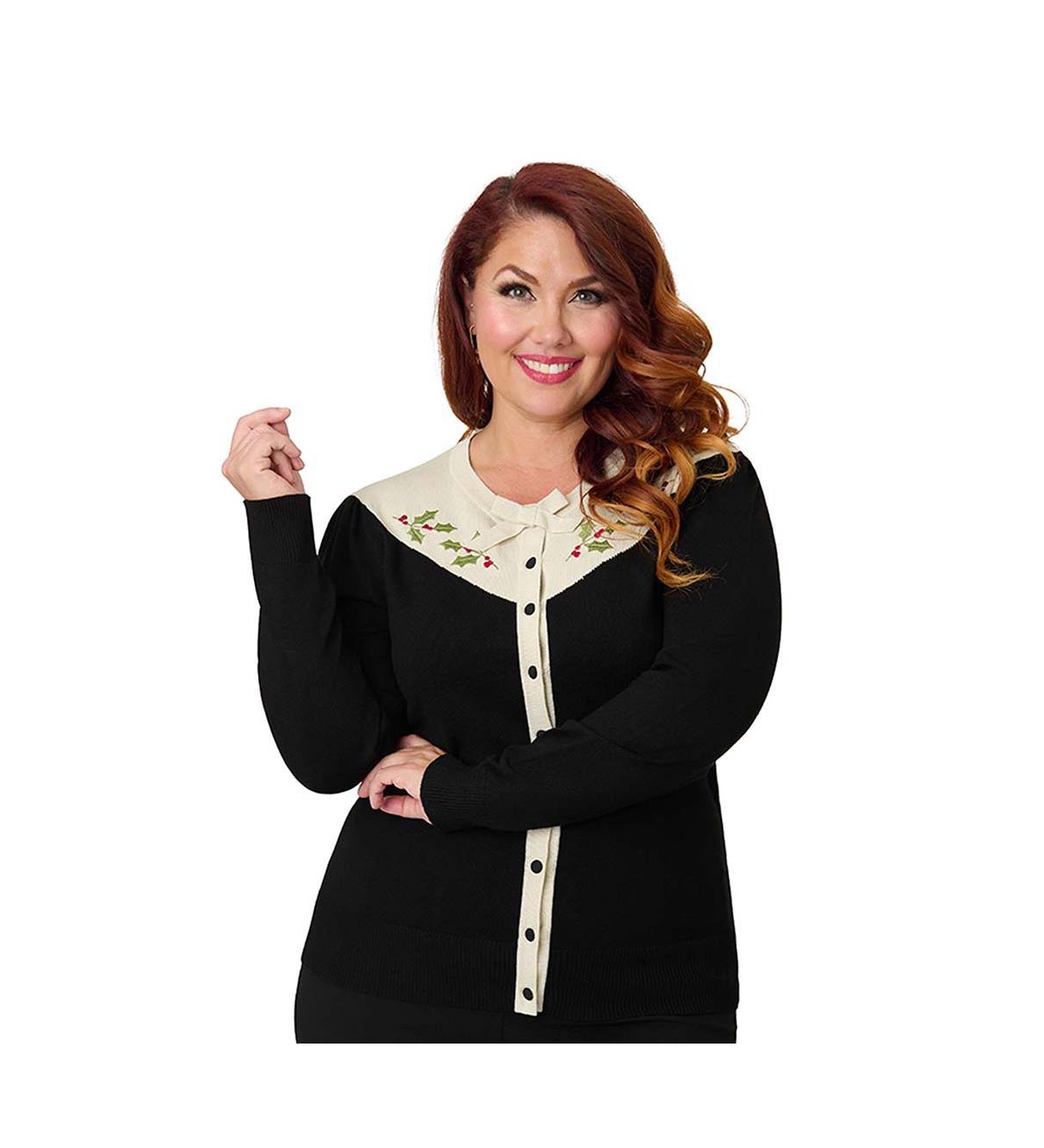 Click here for Smak Parlour Plus Size 1960s Long Sleeve Cardigan... prices