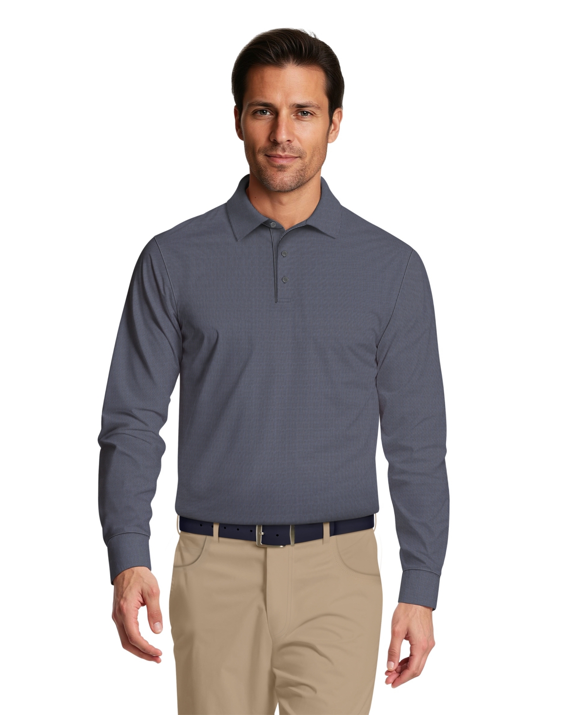 Click here for Pga Tour Mens Houndstooth Pattern Long-Sleeve Golf... prices