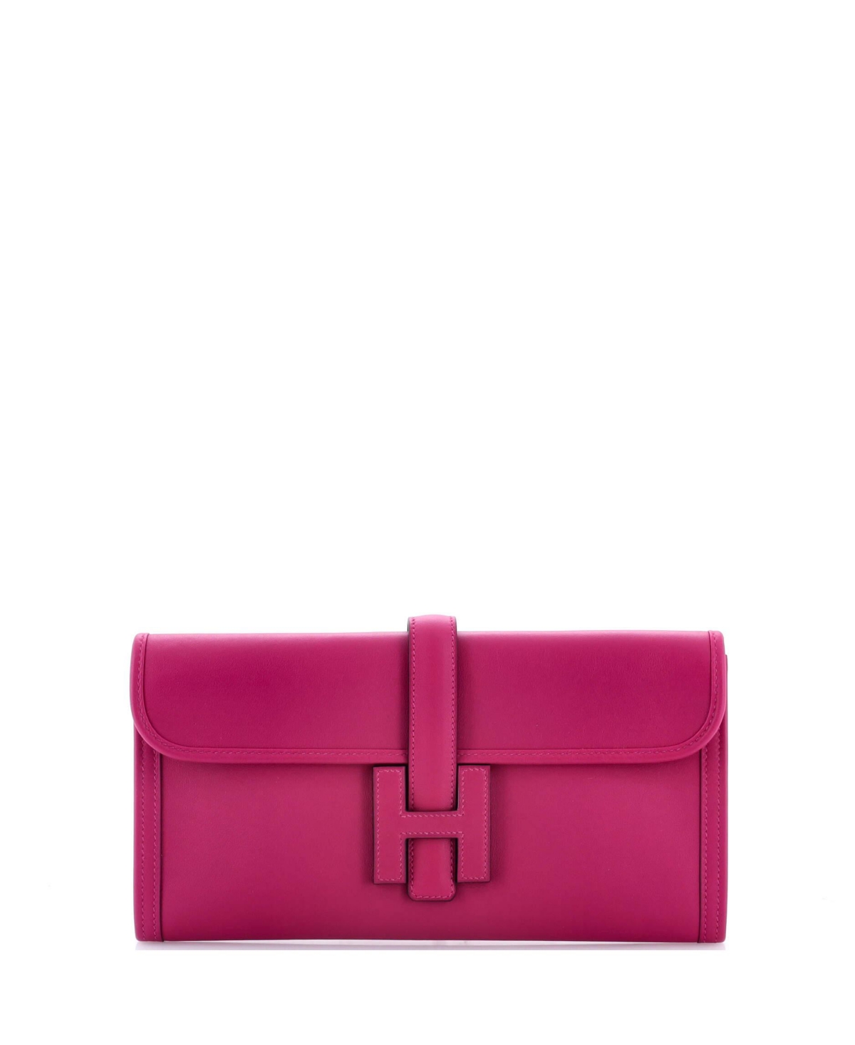 Click here for Pre-Owned HERMES 29 Jige Elan Clutch Swift - Pink prices