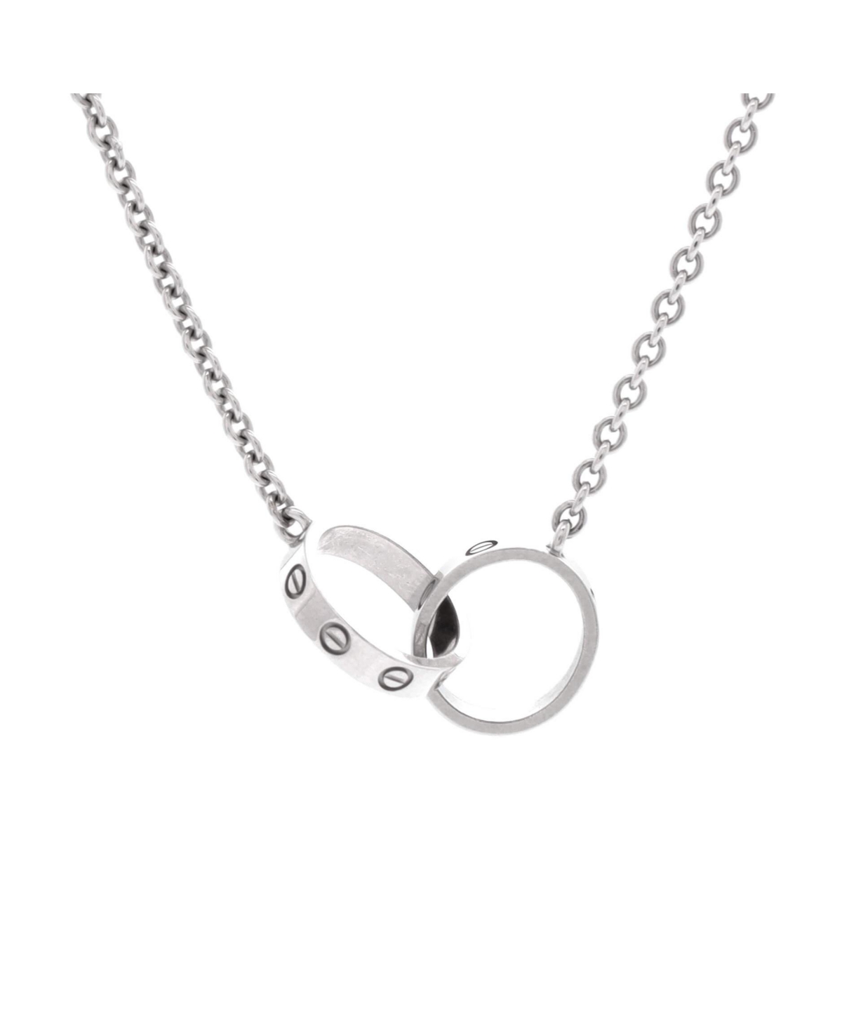 Click here for Pre-Owned Cartier Love Interlocking Necklace - 18k... prices